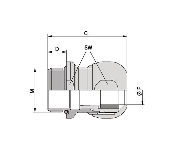 Stainless Steel Gland M32 - LAPP-53806743 - ECS NZ