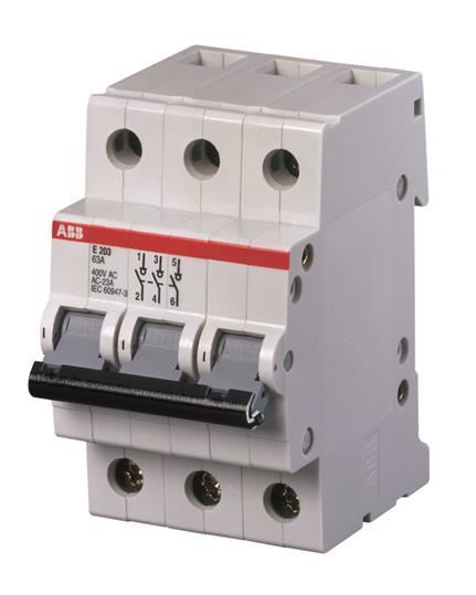 ABB E203/100R Main Switch 3P 100A - ECS NZ