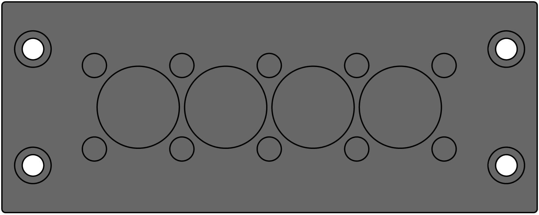 icotek Cable Entry Membrane Plate 14 Hole Black | 50700 - ECS NZ