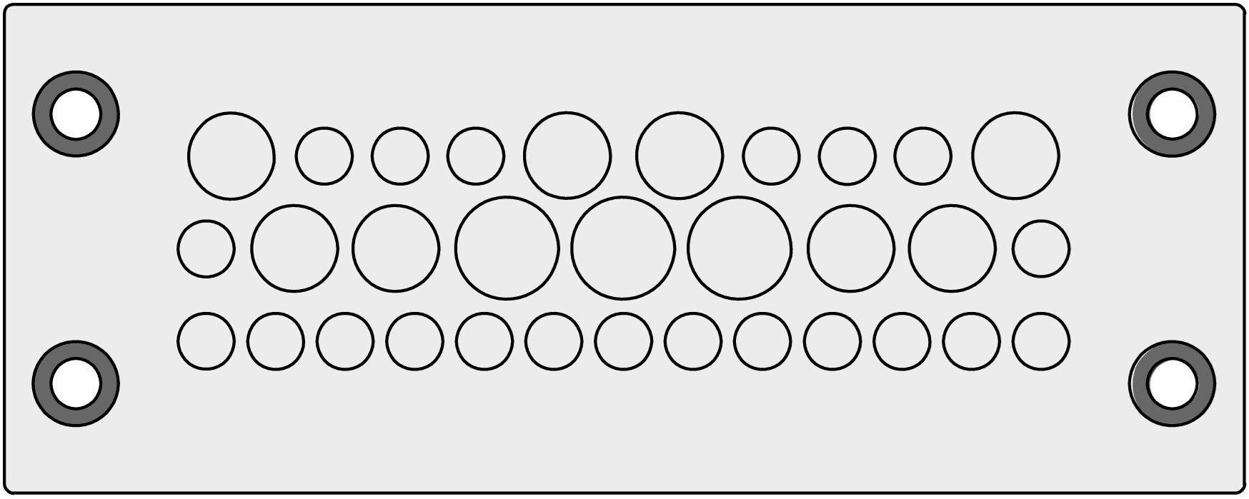 icotek Cable Entry Membrane Plate 32 Hole Grey | 43730 - ECS NZ