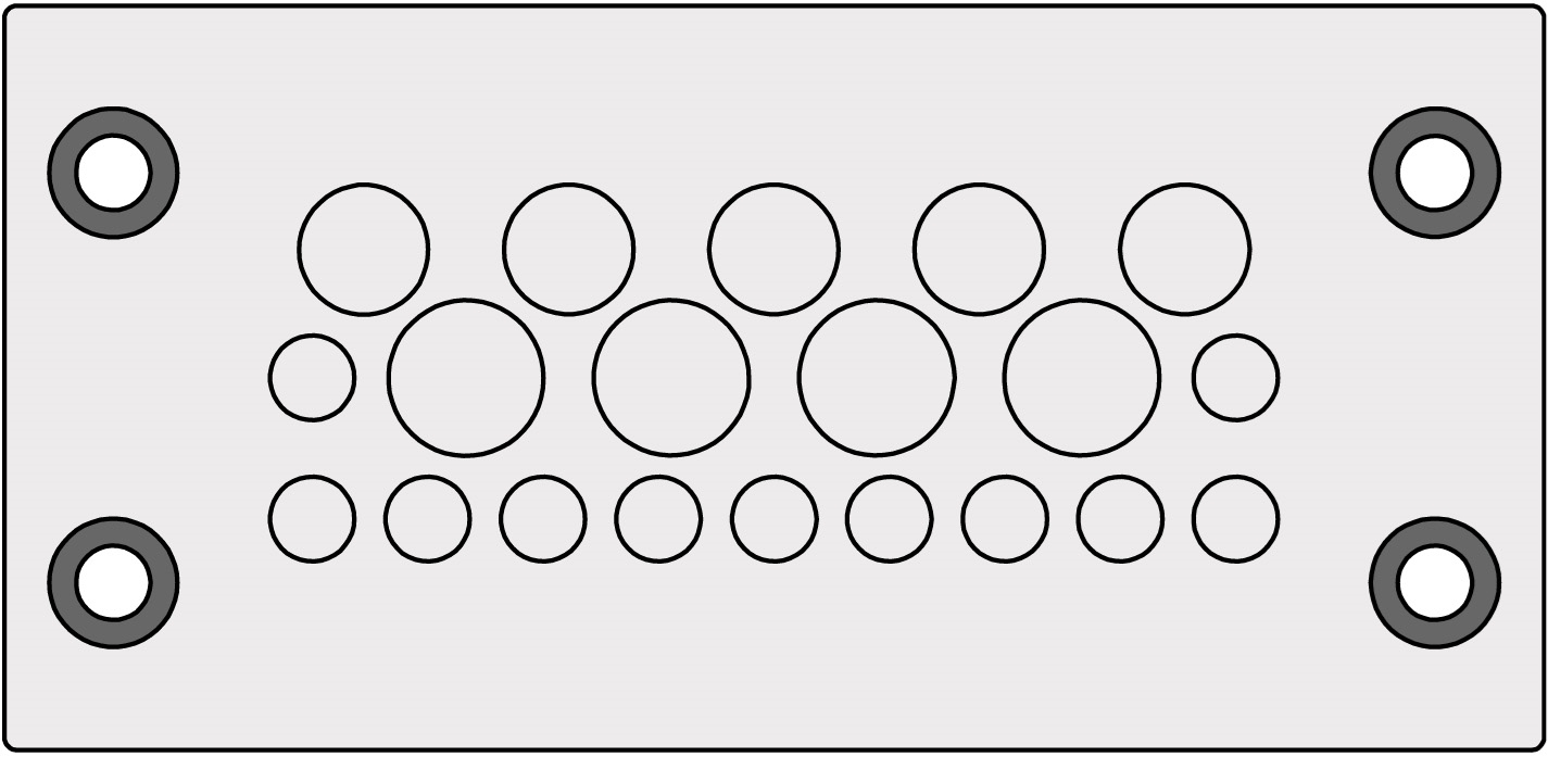 icotek Cable Entry Membrane Plate 20 Hole Grey | 43817 - ECS NZ