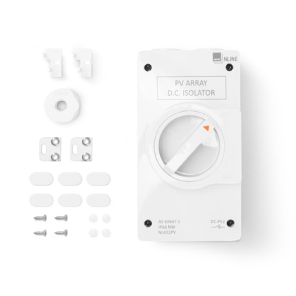 NL432PV Enclosed DC Isolating Switch IP66NW 4 Pole 1500V DC 32A - ECS NZ