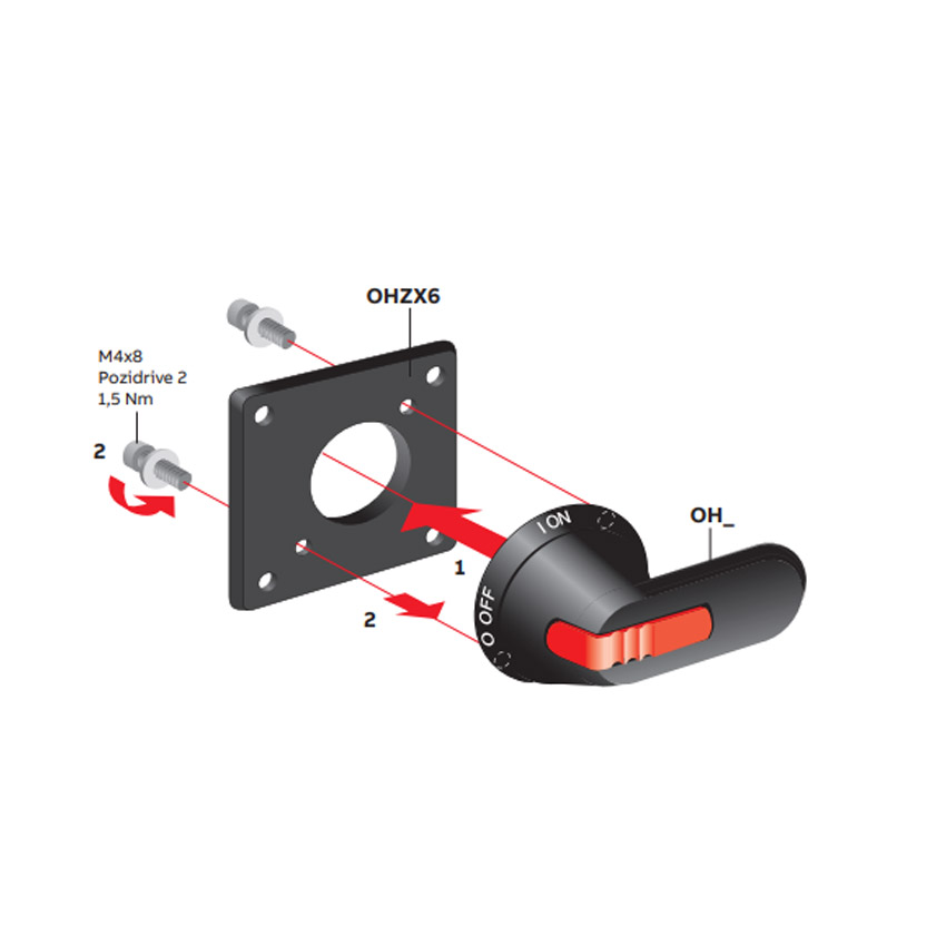 Pistol Handle Mounting Kit for Load Break Switches OT100FT and OT125FT ...